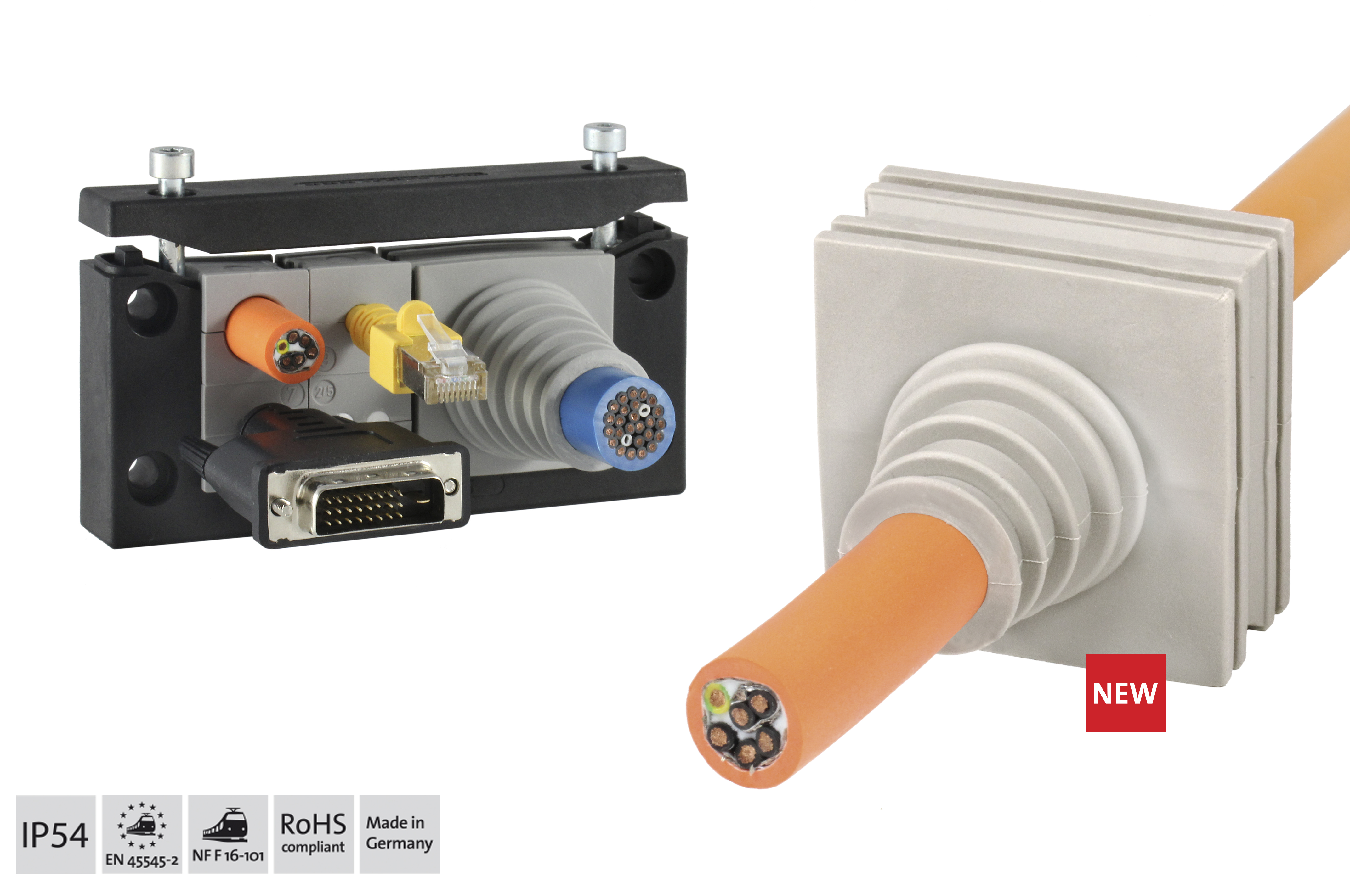 Flexibel Mehrbereichstülle KT-DPF zur Kabeleinführung, icotek GmbH & Co ...