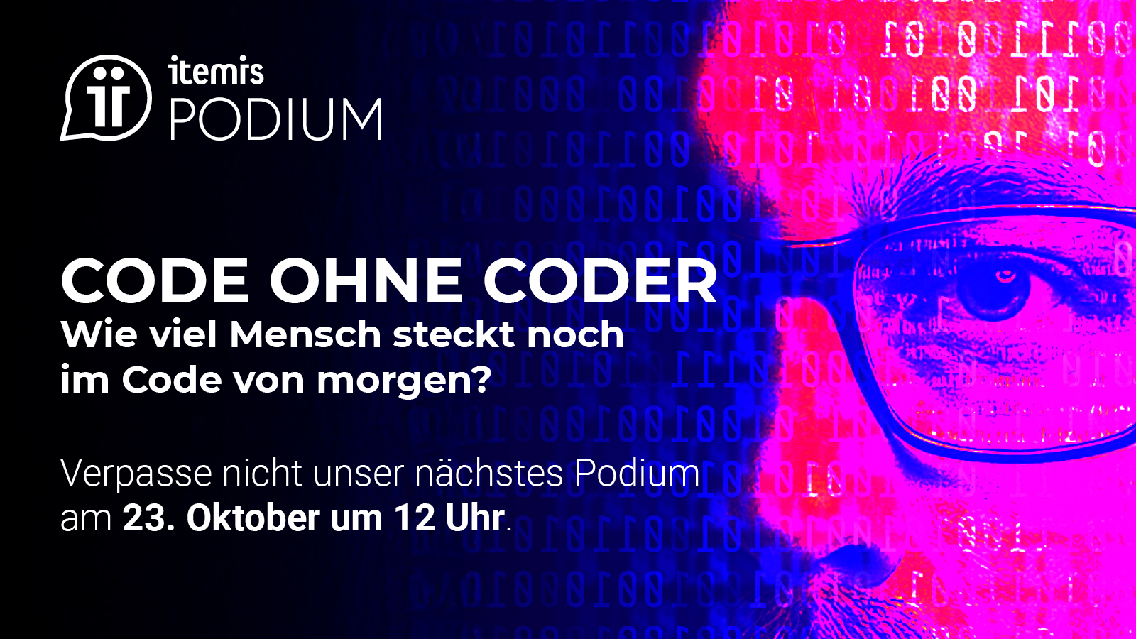 itemis PODIUM: Code ohne Coder (Online, 23.10.2025), itemis AG, Event ...