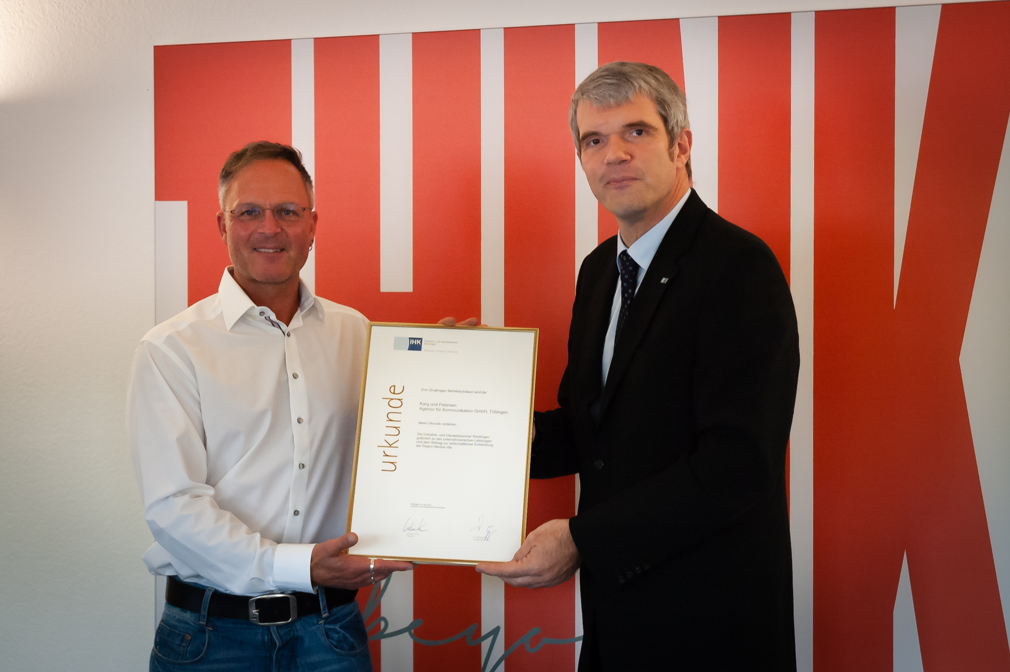 IHK gratuliert Karg und Petersen, Karg und Petersen Agentur für ...