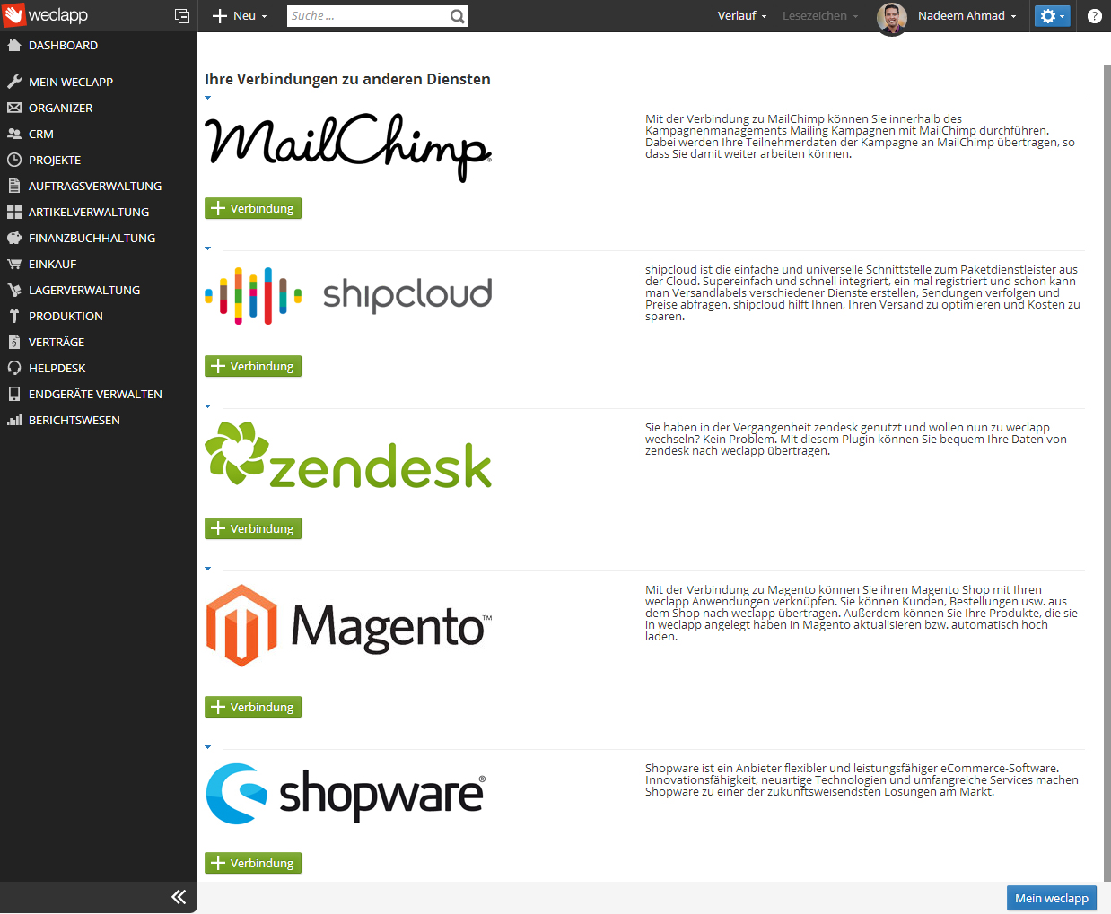 weclapp Anbindung an cloud-basierten Logistikservice von shipcloud erleichtert den Versandhandel ...