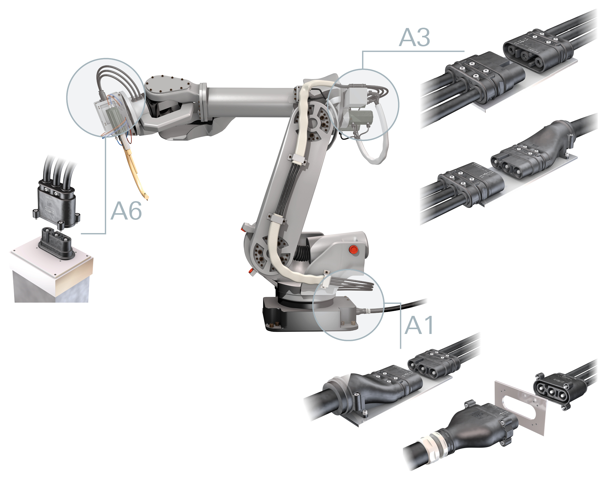 Primary Circuit Connector RobiFix UL recognized, Stäubli Electrical ...