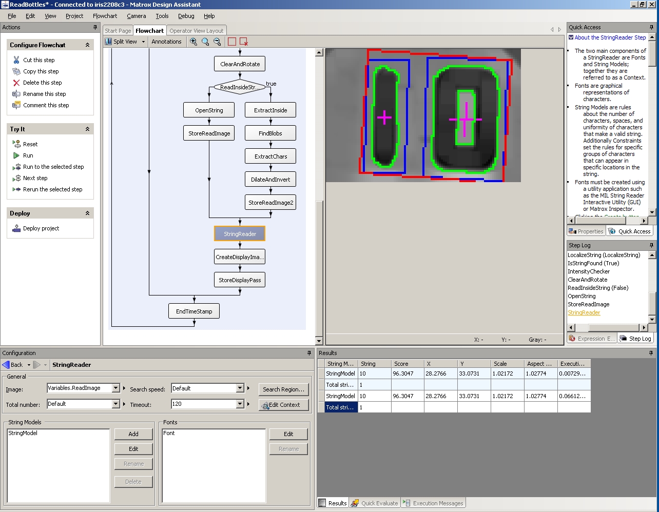 Quality Control - Bottle Inspection with Smart-Camera Matrox Iris-GT ...