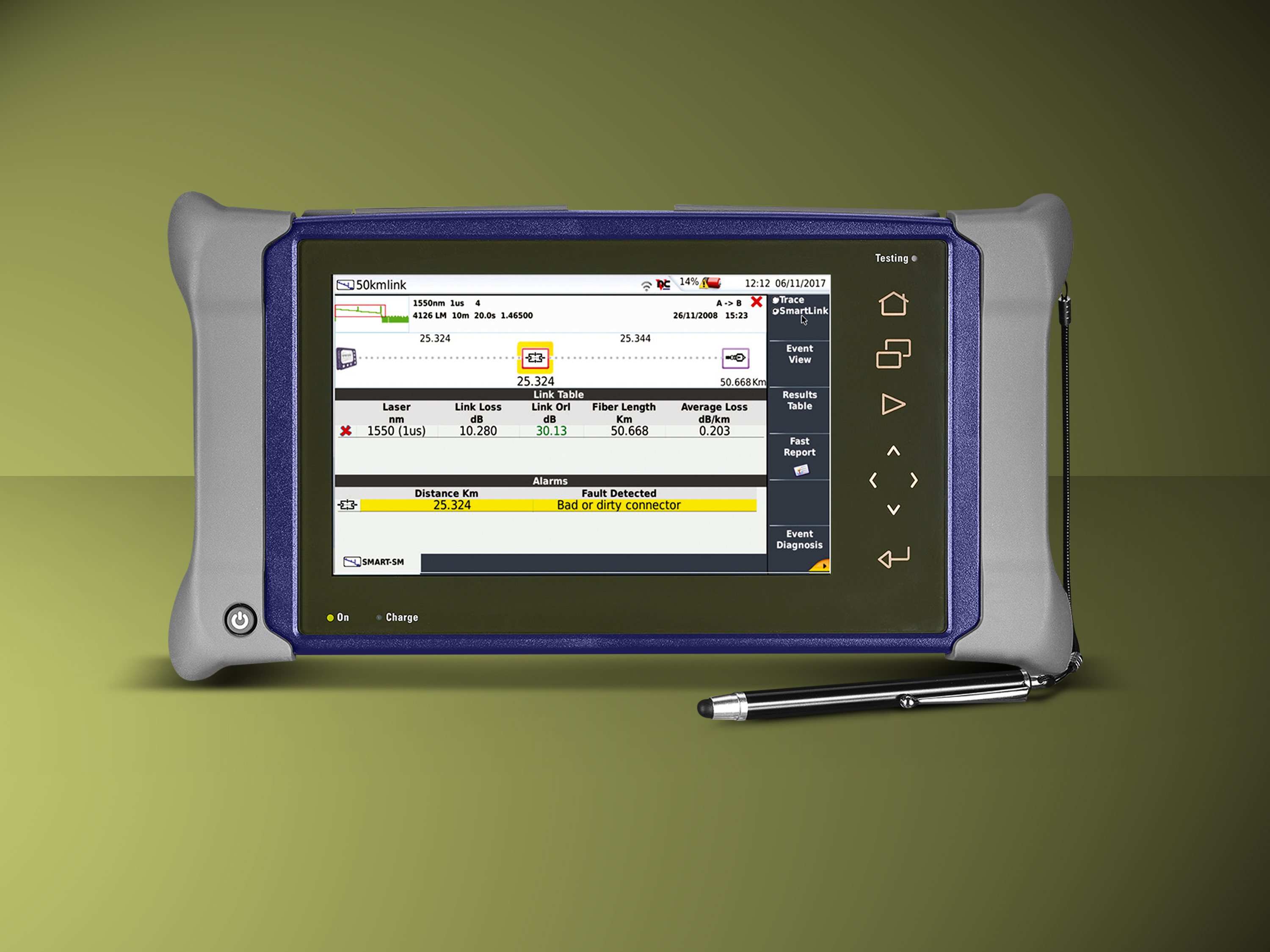 MTS-4000 V2 - benutzerfreundliches Messgerät für FTTx-Netze, Laser ...