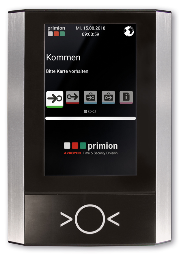 New ADT 1100 time recording terminal with master reader function and ...