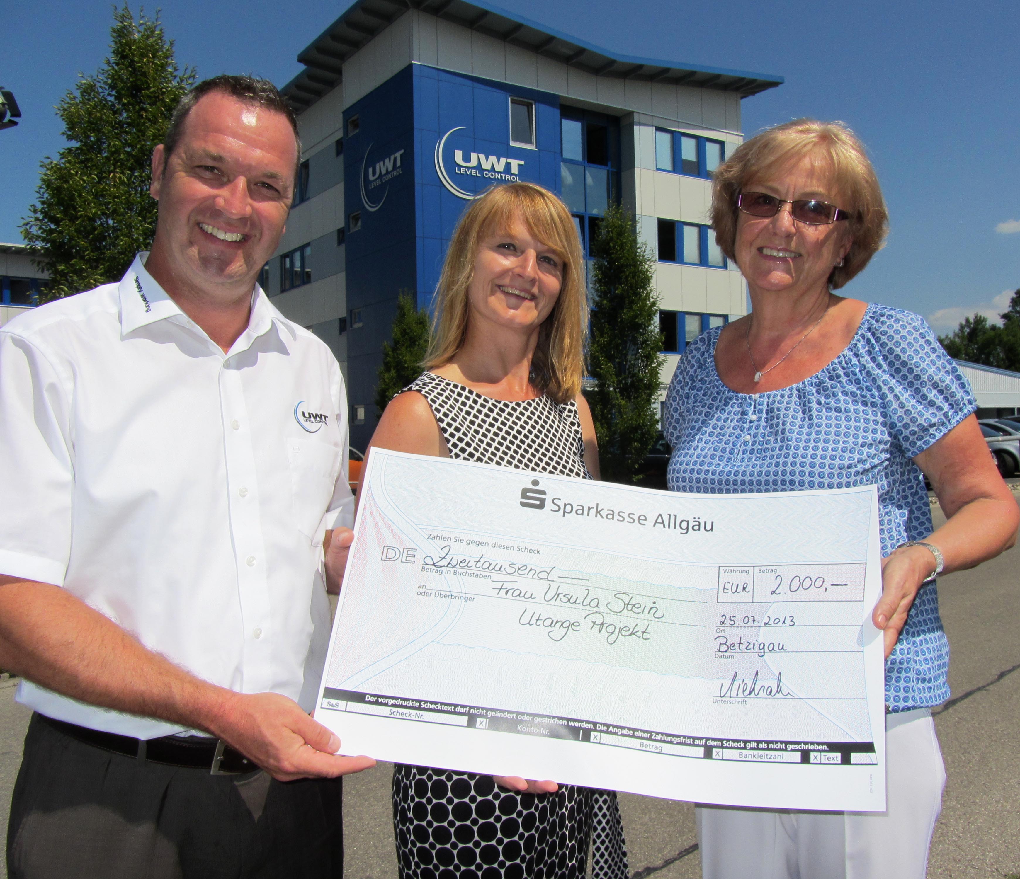 UWT donates money to children in Kenia, UWT GmbH - Level Control, Story ...