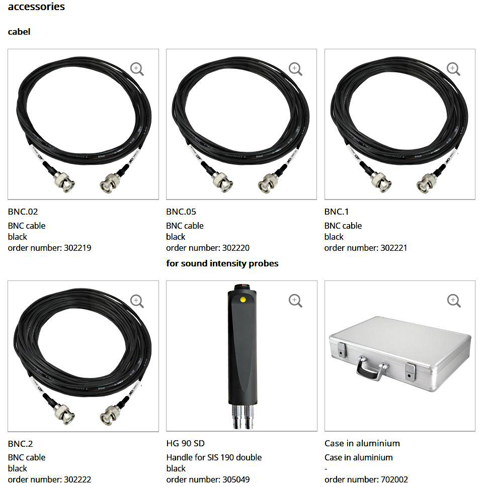 NEW - The sound intensity probe SIS 190 double, Microtech Gefell GmbH ...