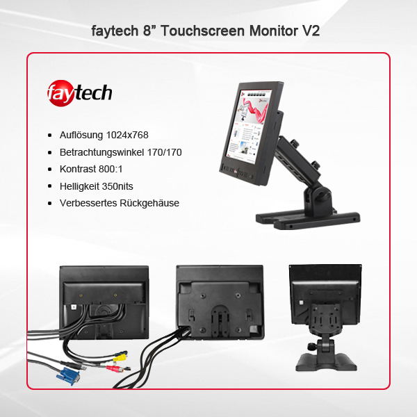 faytech 8" Touchscreen Monitor V2, faytech AG, Story - PresseBox