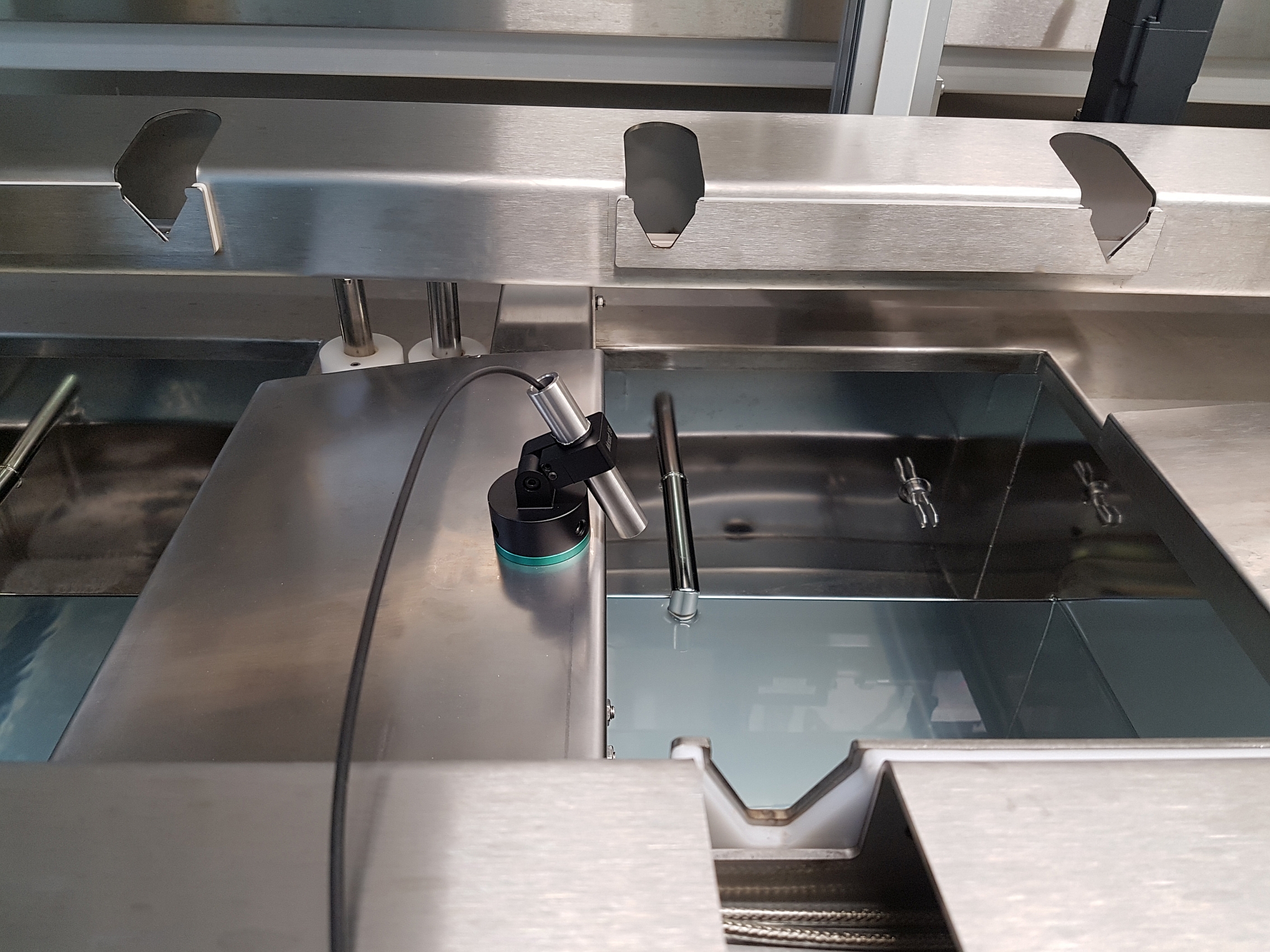 Monitoring and documenting ultrasonic frequency and power in-line on a ...