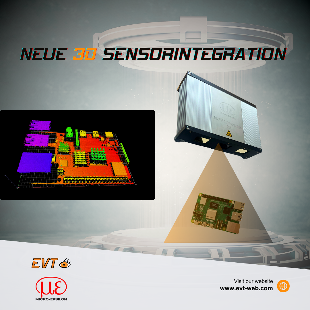 EyeVision 3D unterstützt jetzt Micro-Epsilon surfaceCONTROL Sensoren, EVT Eye Vision Technology ...