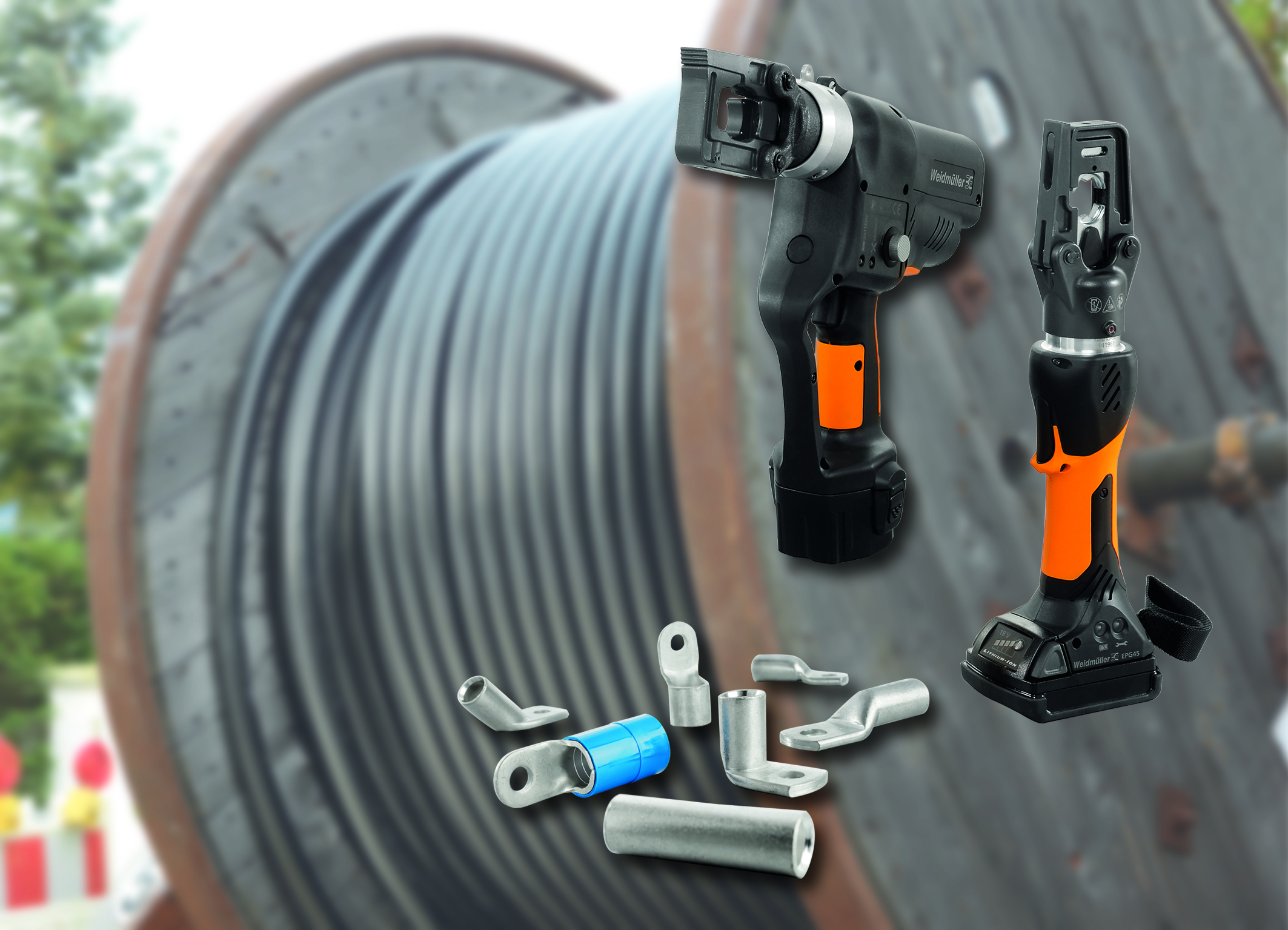 Weidmüller crimping tools and cable lugs for large cross-sections ...