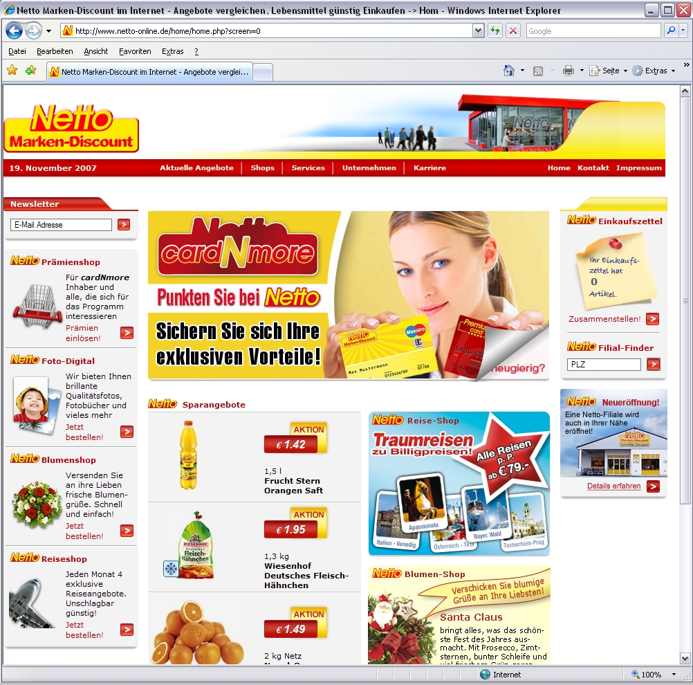 Netto Marken-Discount relauncht Internetportale mit Motive Cross ...