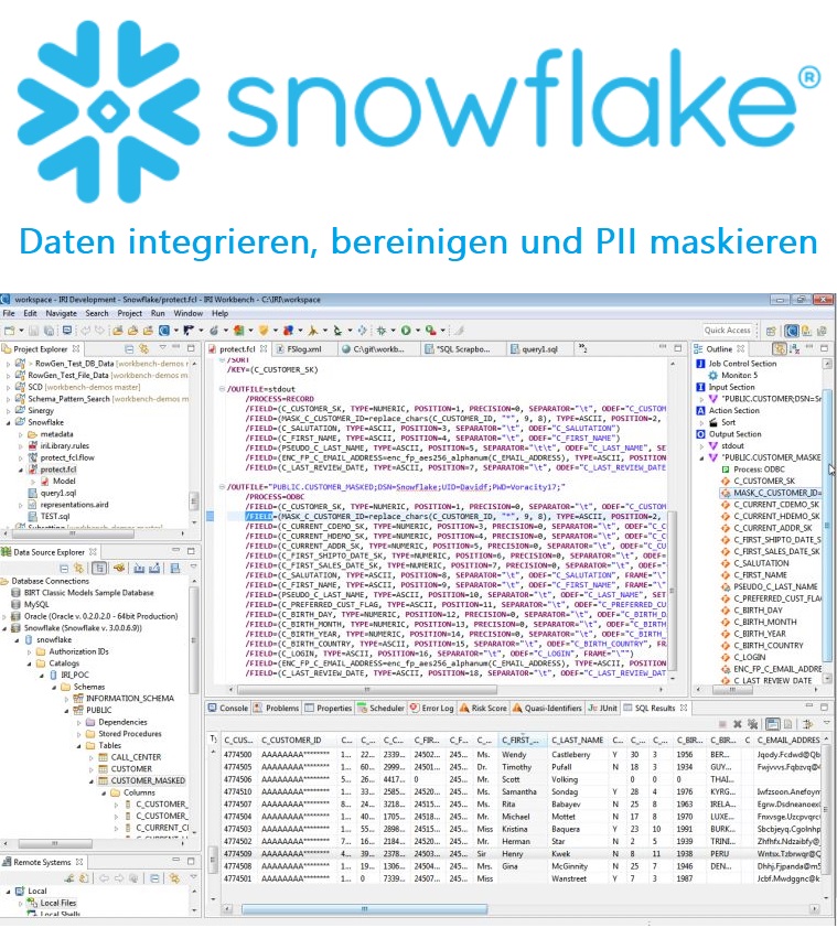 Snowflake Datenbank Datenintegration, mit Datenbereinigung plus ... Snowflake Datenbank Datenintegration, mit Datenbereinigung plus ...
