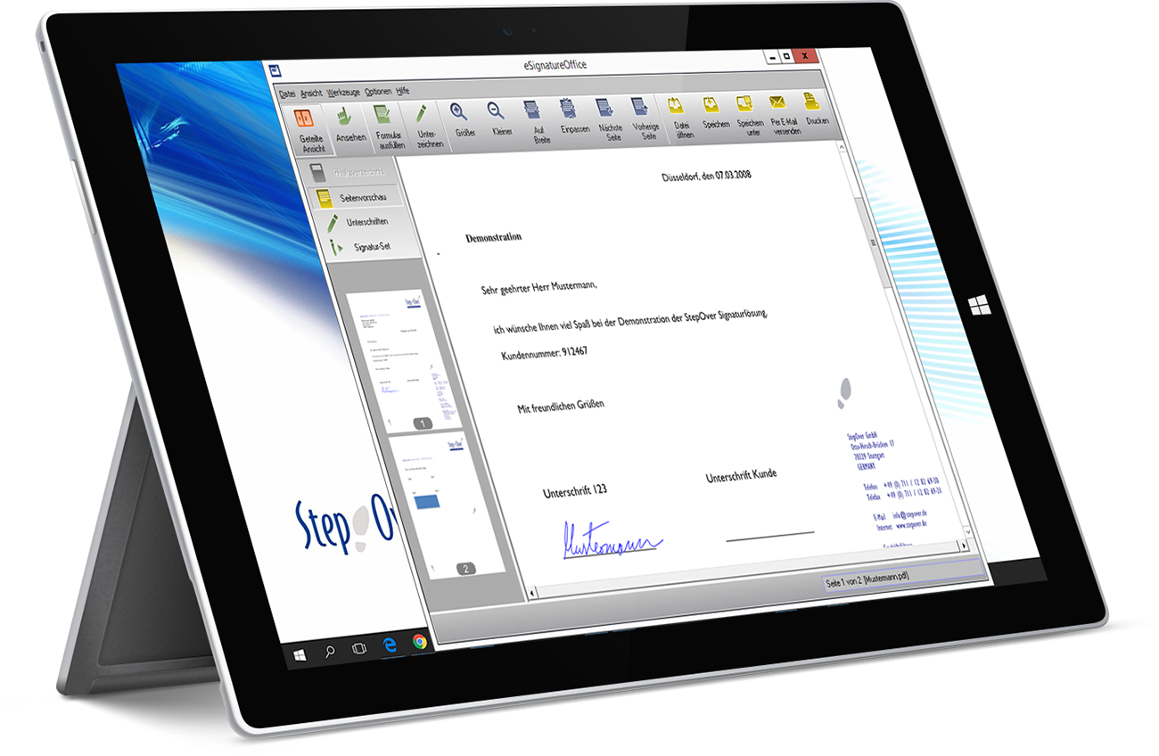 Elektronische Signatur - Die Signaturlösung die keine Wünsche offen lässt, StepOver GmbH, Story ...