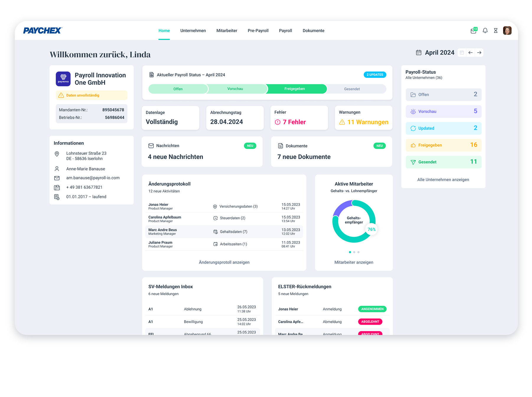 Paychex+: Effizienz, Sicherheit und Entlastung im Payroll-Prozess ...