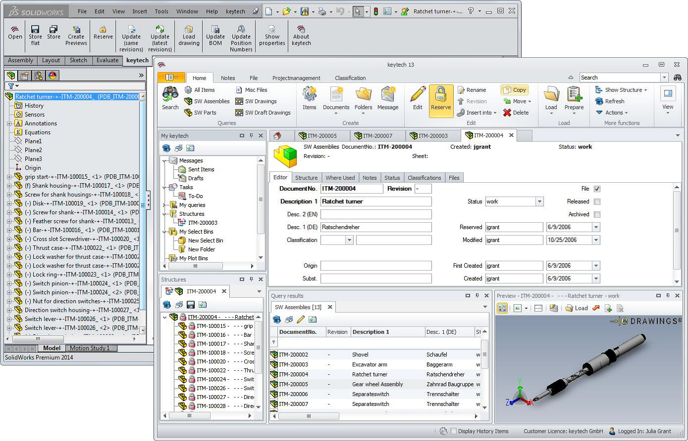 Bei KARL SCHNELL: Einheitliche Datenbasis mit keytech PLM, PROCAD International GmbH, Story ...
