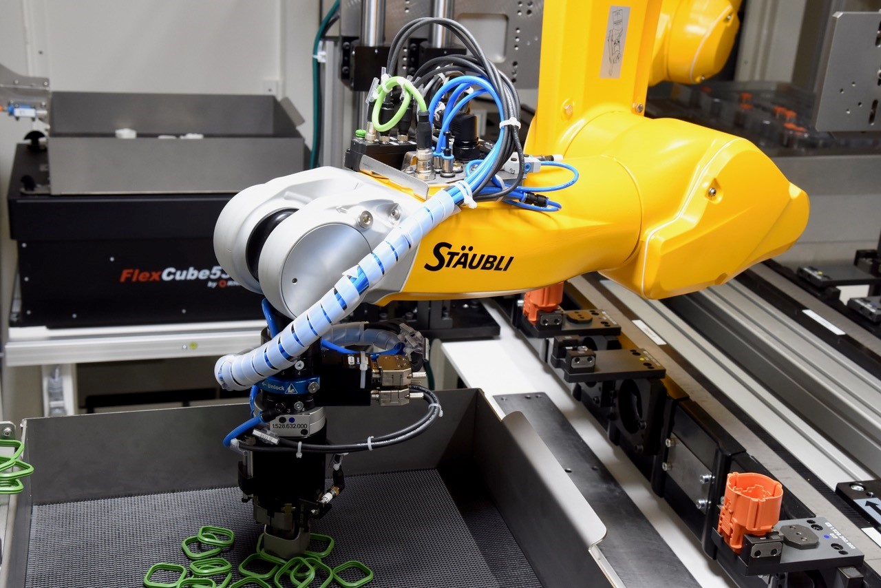 Robot-assisted assembly of high-voltage connectors for electric ...