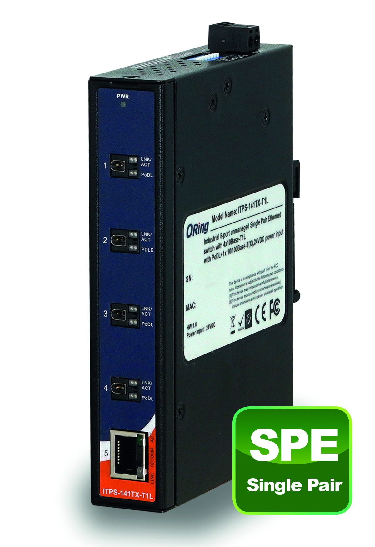 Single Pair Ethernet Switch for cost-efficient cabling, ICP Deutschland ...