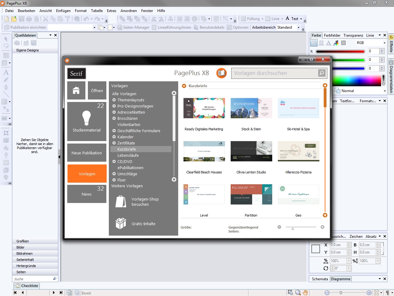 Serif PagePlus X8 - Professionelles Desktop-Publishing leicht gemacht ...