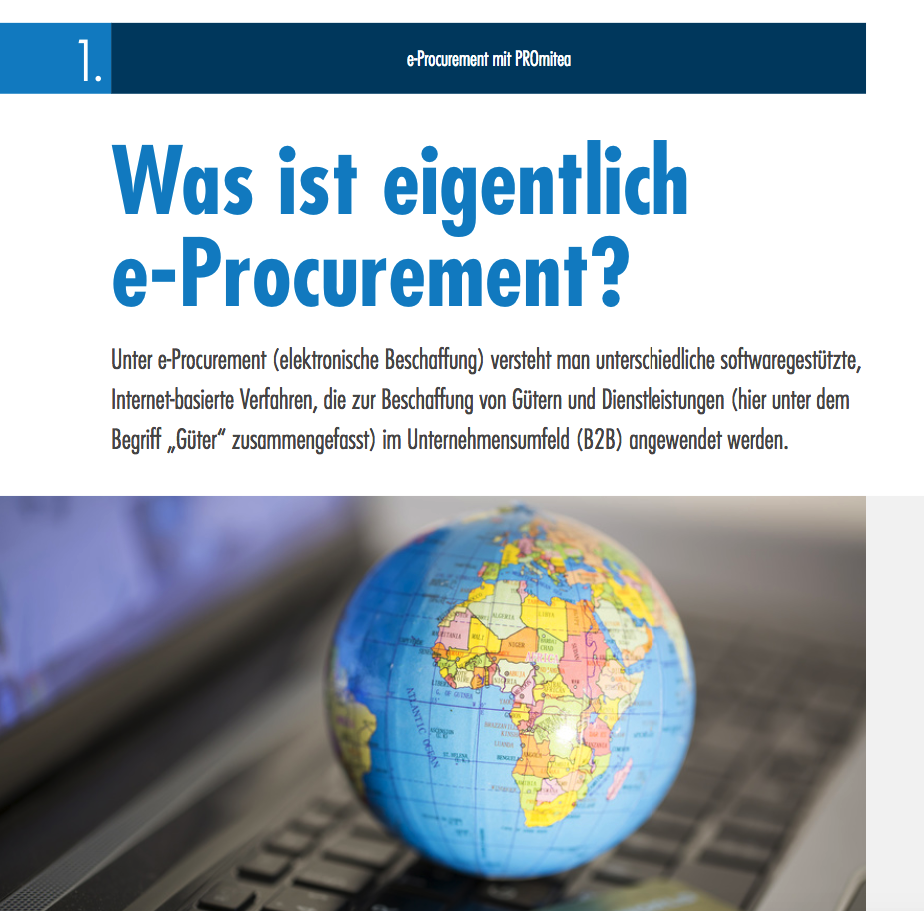 Was ist eigentlich e-Procurement?, Promitea GmbH, Story - PresseBox