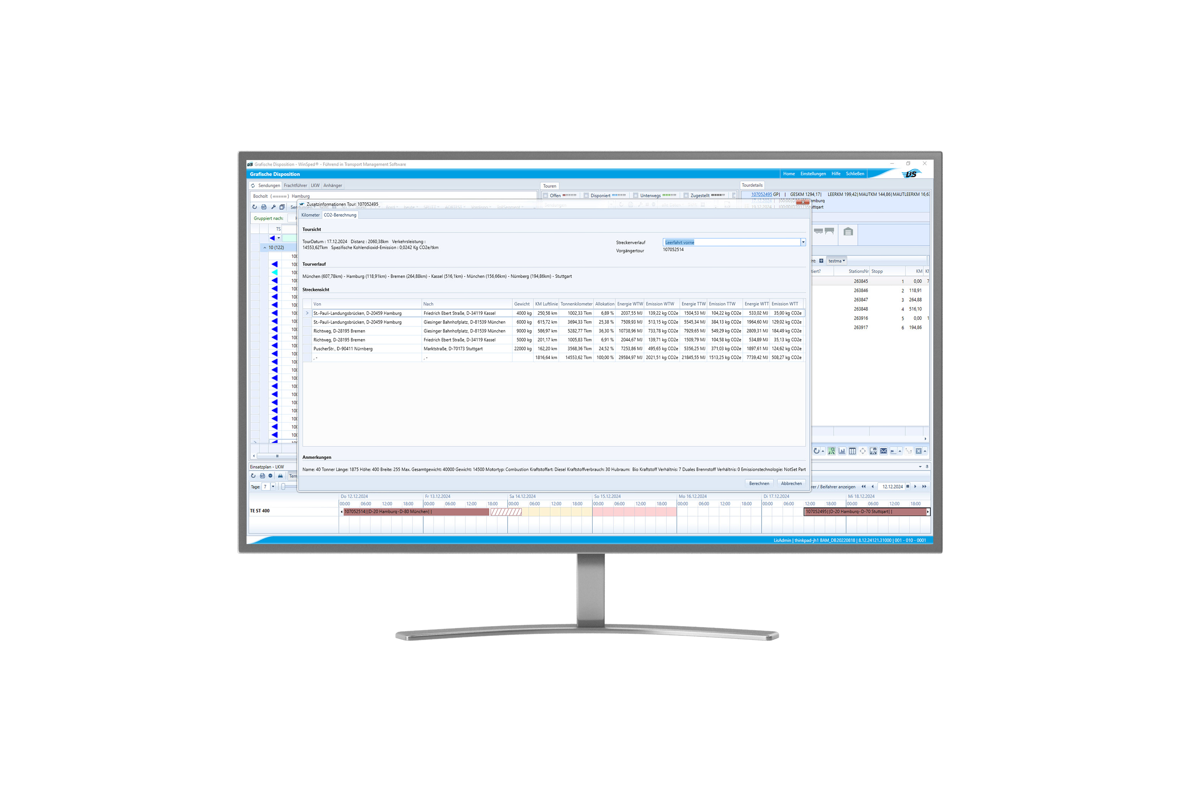 LIS präsentiert auf der LogiMAT neue WinSped®-CO2-Berechnung, LIS ...