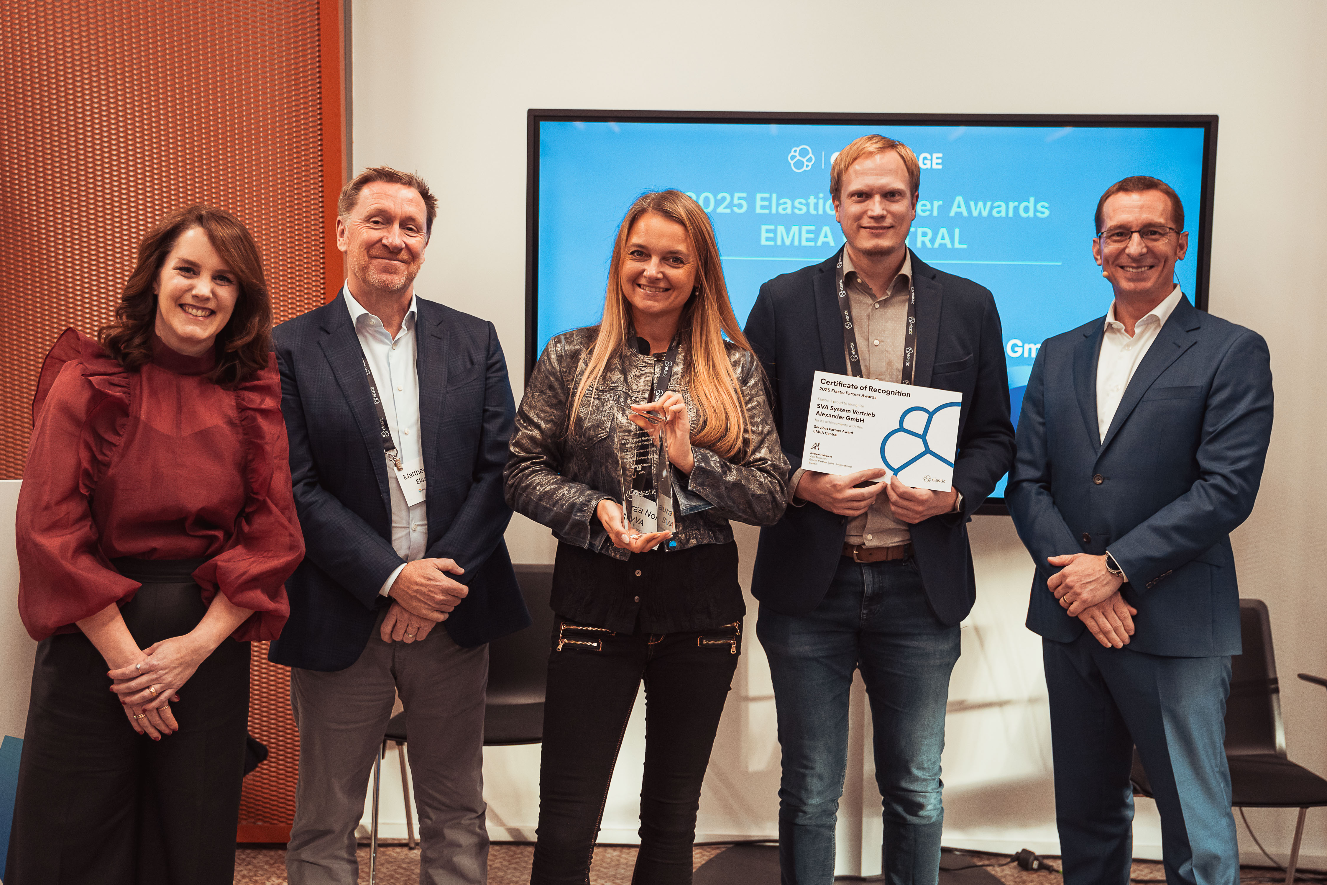 SVA gewinnt vier Partner Awards auf der Elastic Partner Conference 2025 ...