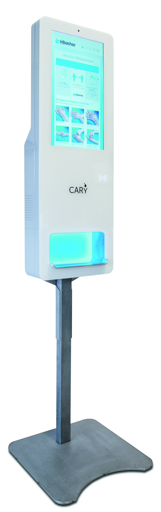 Modularly expandable digital signage stele, Irlbacher Blickpunkt Glas ...