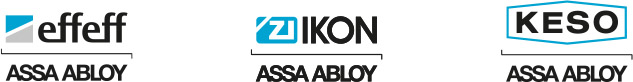Neue Logos für die ASSA ABLOY-Marken effeff, IKON und KESO, ASSA ABLOY ...