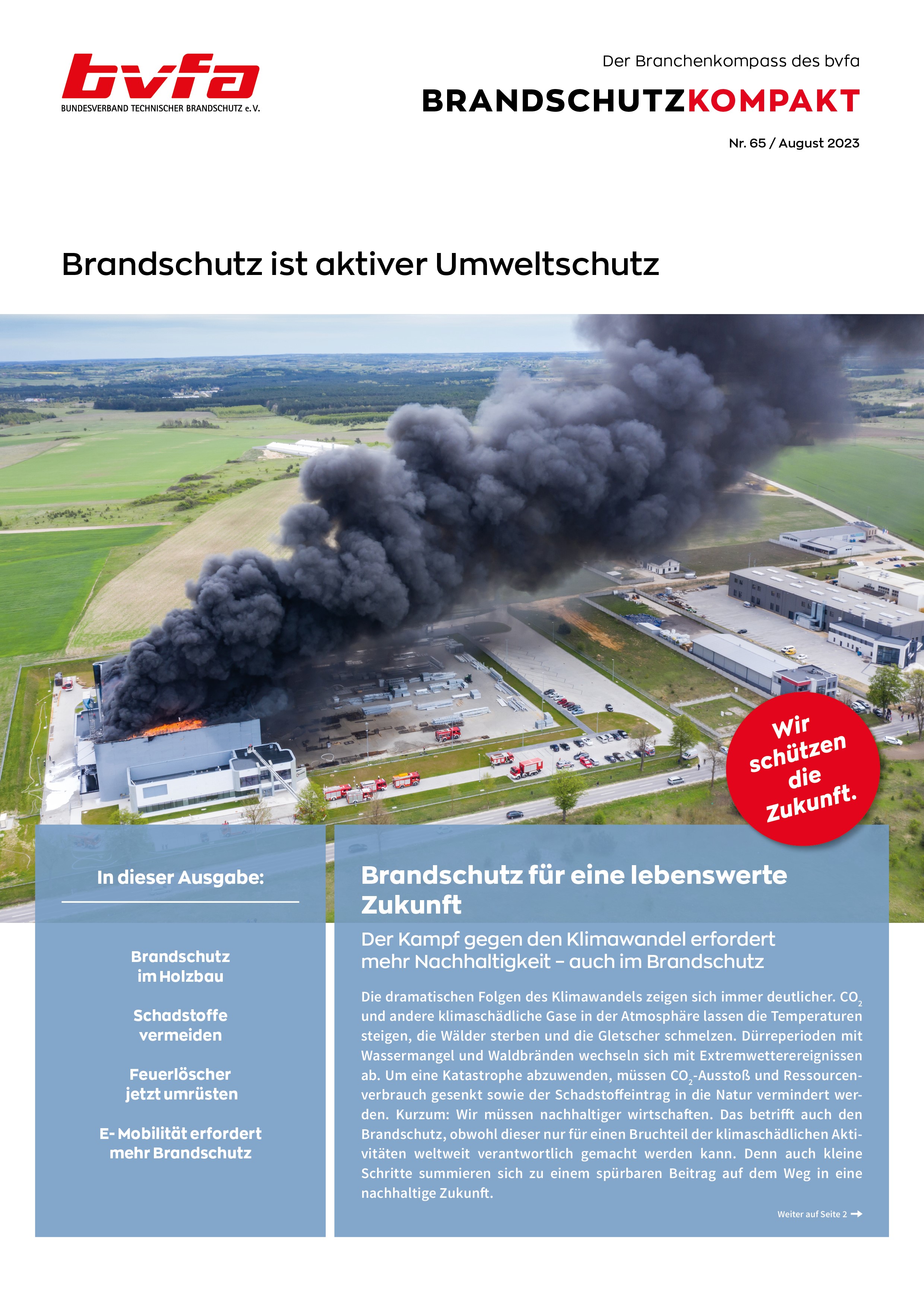 Neues BrandschutzKompakt "Brandschutz ist Umweltschutz" erschienen ...