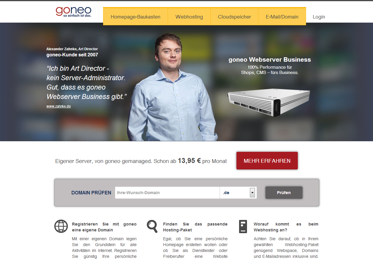Innovation bei goneo: neue Produkte, neue Website, goneo Internet GmbH ...