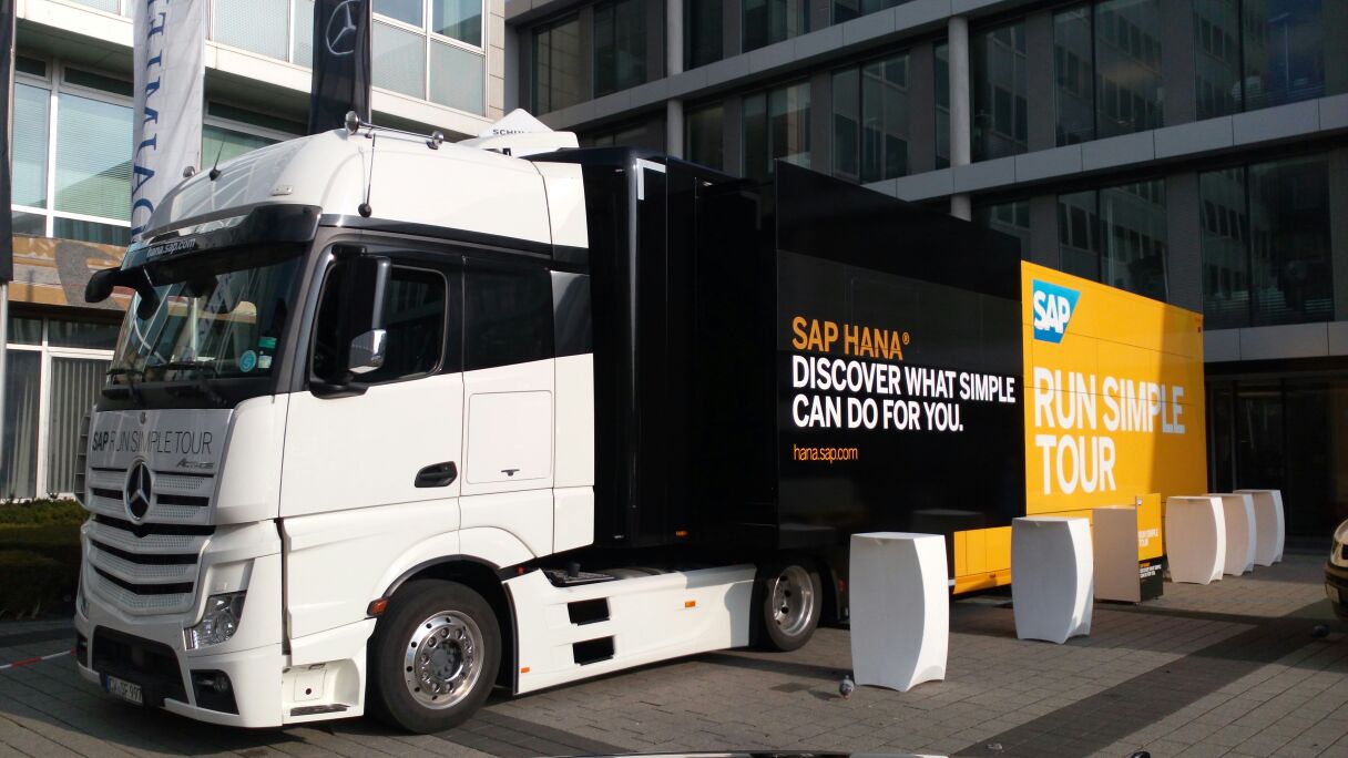 SAP RUN SIMPLE TOUR Travelling in a Schuler Promotion Trailer, Schuler ...