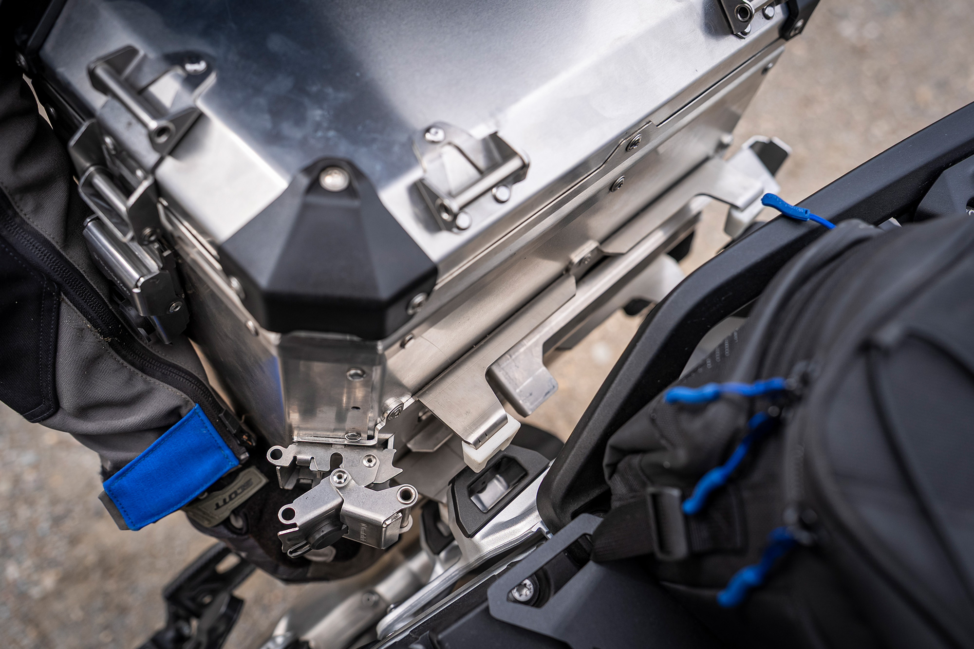 The EXTREME DirectLock panniers from Wunderlich are simply locked ...