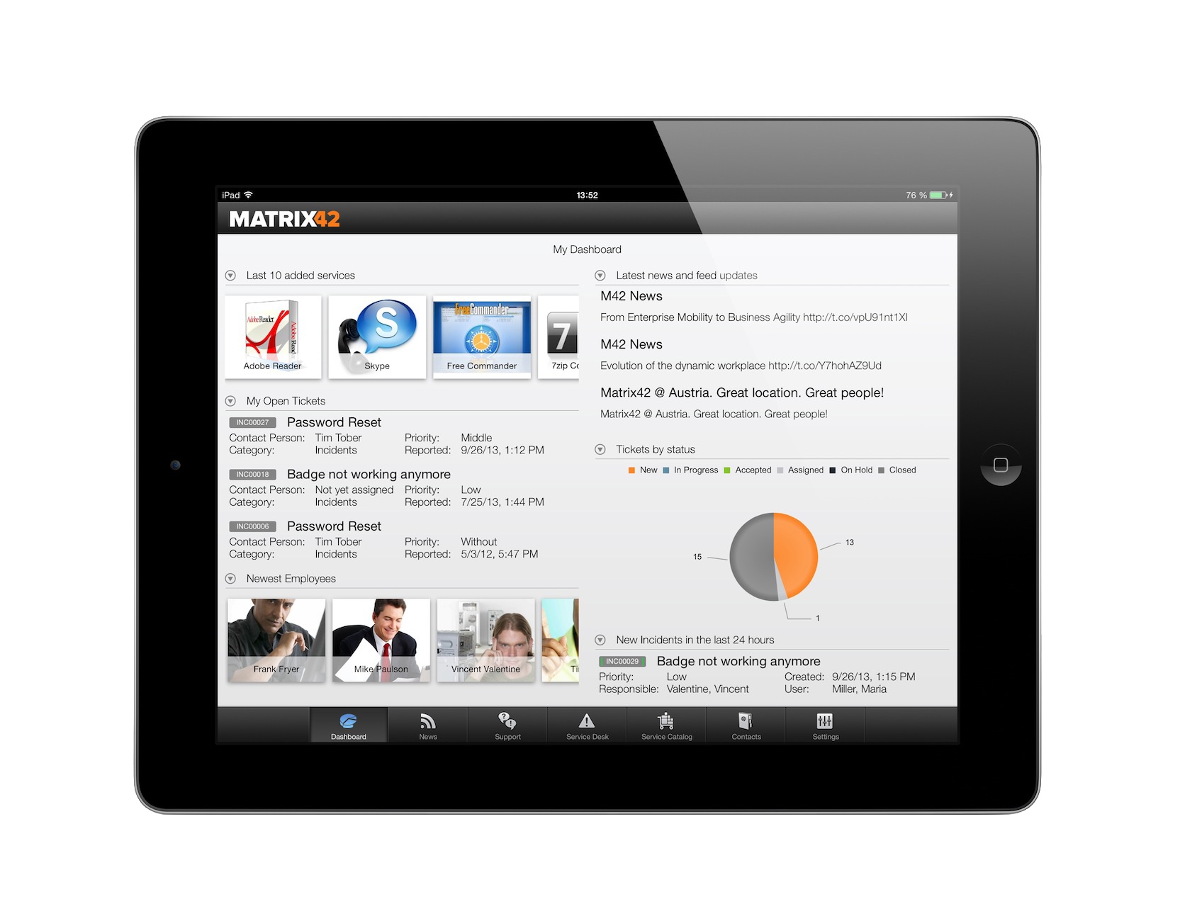 Premiere: erste mobile IT Service Management App mit Servicekatalog und ...