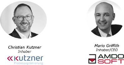 Partnerschaft mit Kutzner Prozessoptimierung, AmdoSoft Systems GmbH ...