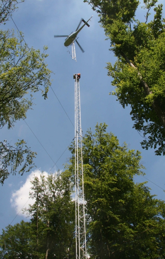 Ge:Net GmbH errichtet ersten 100m Mast in der Firmengeschichte per ...