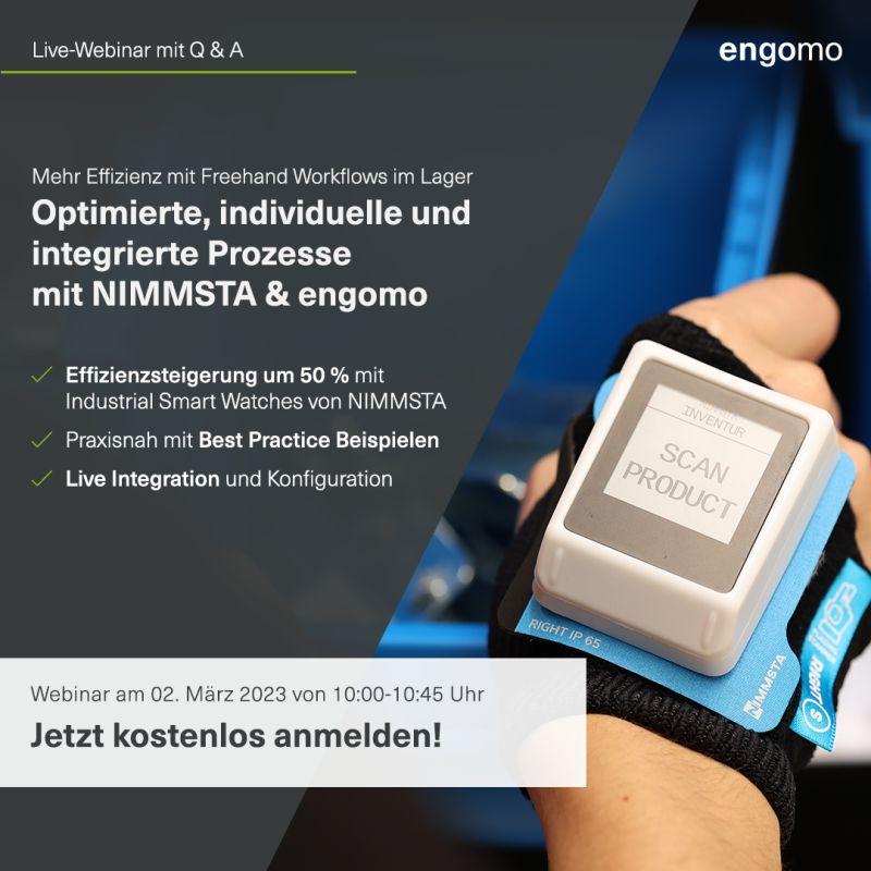 Best Practice Lagerprozesse mit NIMMSTA & engomo und bis zu 50% mehr ...