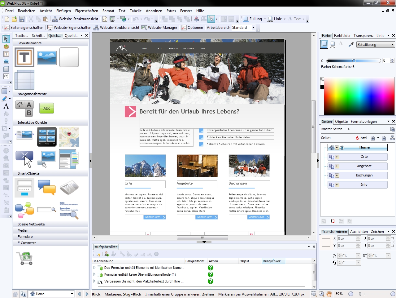 Einfach tolle Websites gestalten mit Serif WebPlus X8, Avanquest ...