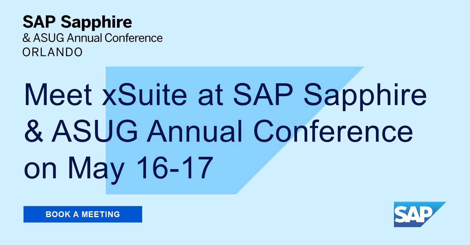 xSuite is exhibitor at SAP Sapphire & ASUG Annual Conference 2023 ...