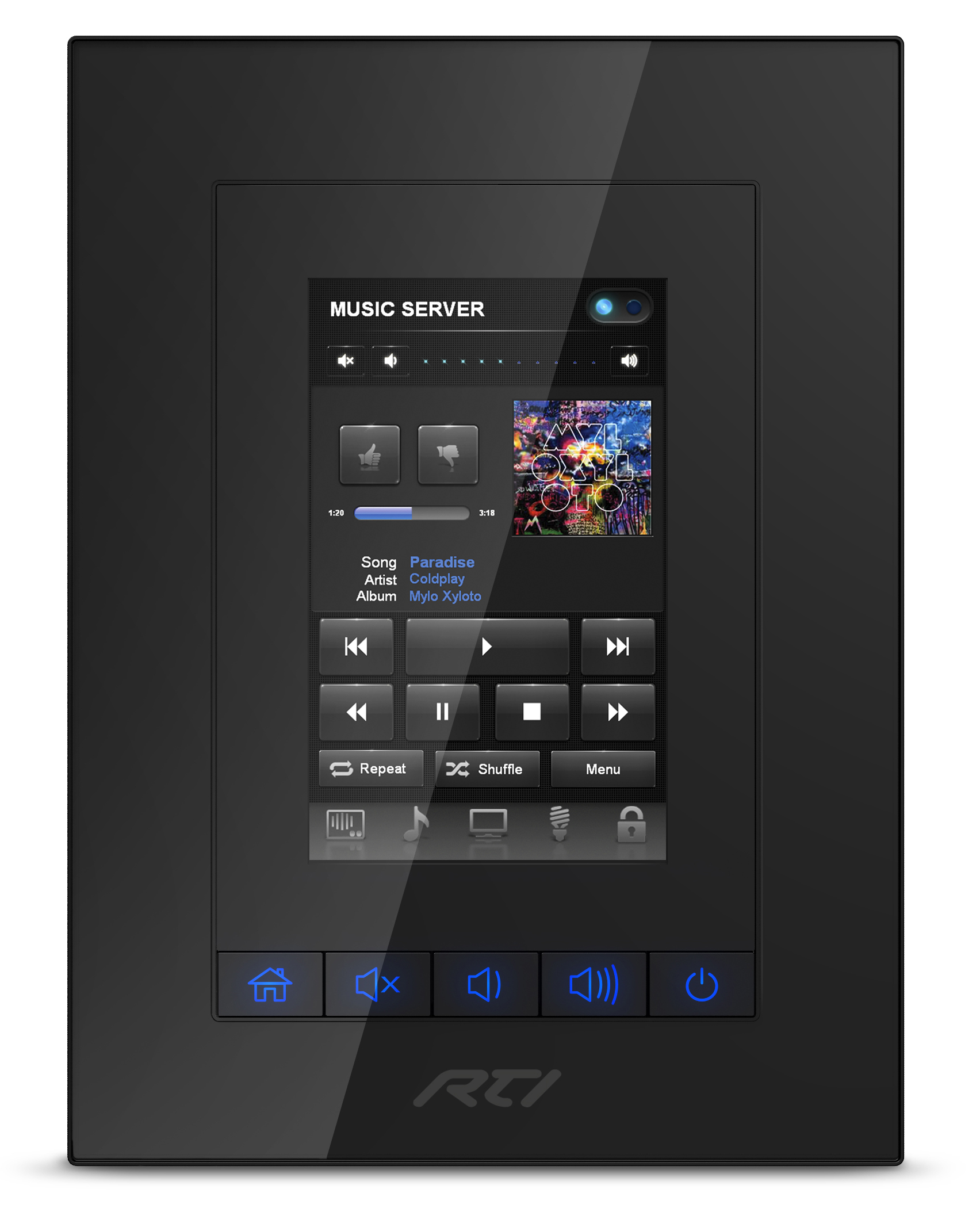 RTI: Neues Wandeinbau-Touchpanel mit Interkom und wasserfestes Keypad ...