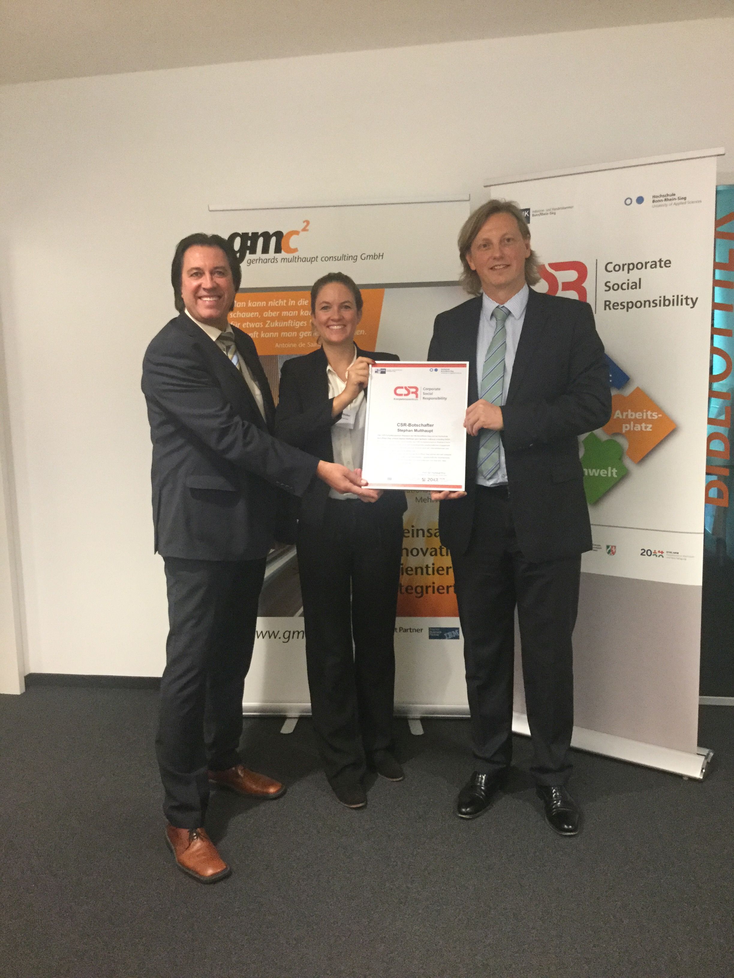 Stephan Multhaupt ist neuer CSR-Botschafter, IHK Bonn/Rhein-Sieg, Story ...