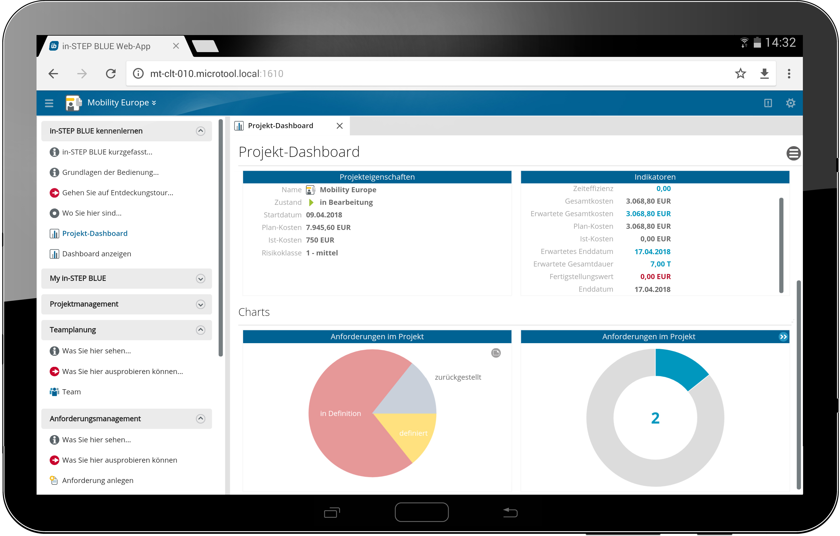 Projektmanagement-Software in-STEP BLUE bietet noch mehr Features für ...