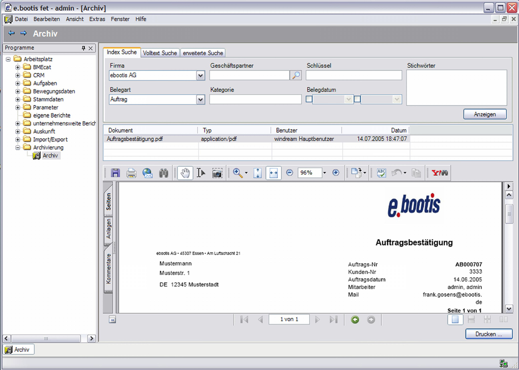 e.bootis und windream kooperieren, windream GmbH, Story - PresseBox