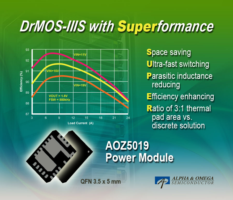 Neue DrMOS-IIIS Leistungsmodule von AOS setzen Maßstäbe, Arrow Central Europe GmbH, Story ...