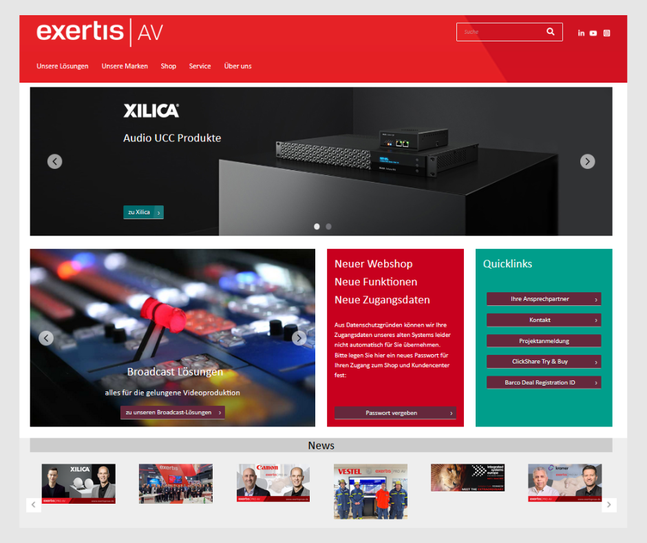 Fast, intuitive, and responsive – Exertis AV relaunches website and ...