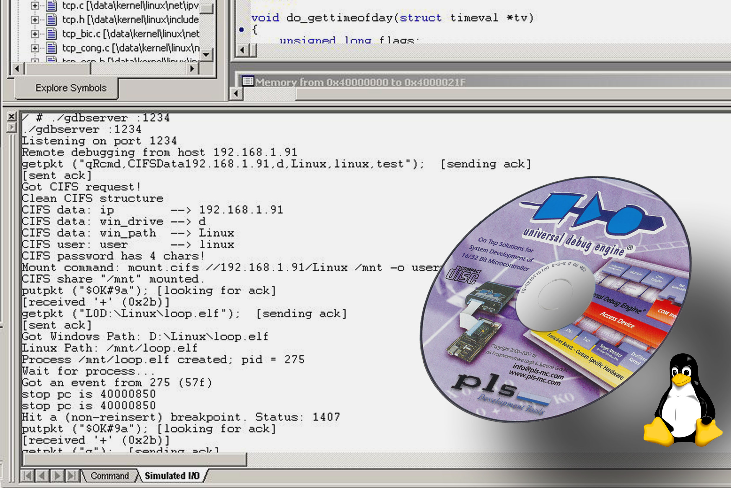 'ARM9 Linux Support' offers comfortable user interface for simultaneous ARM Linux kernel and ...