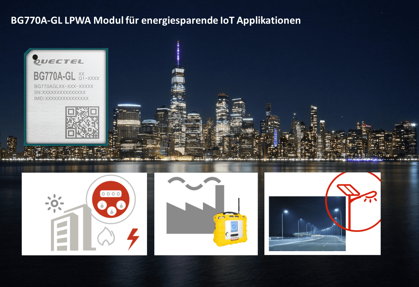 Extrem stromsparendes LPWA Modul BG770A-GL - für langlebige IoT ...