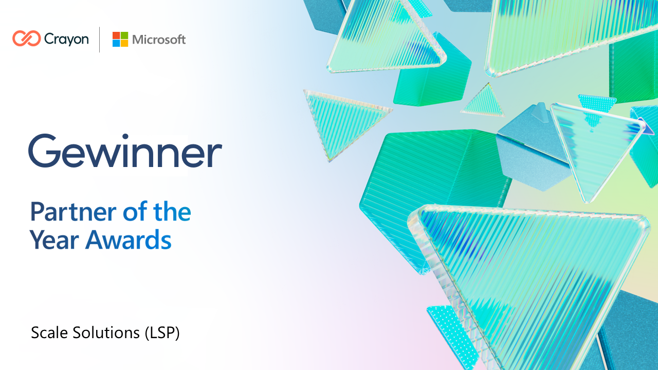 Crayon als Gewinner des Microsoft Scale Solutions (LSP) Partner of the ...