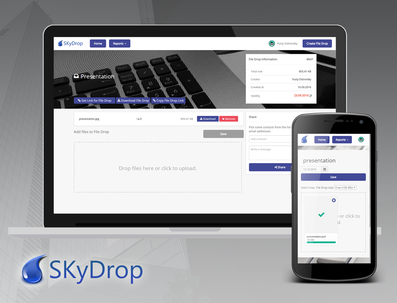 SKyPRO launches SKyDrop – a new File Drop service for people who like ...