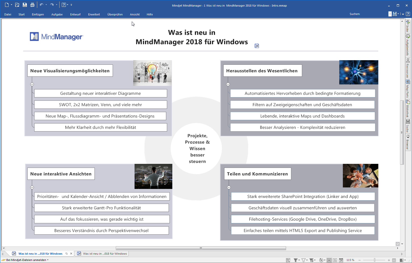 MindManager 2018 für Windows: Größere Projekterfolge durch die Kraft der Visualisierung, Corel ...