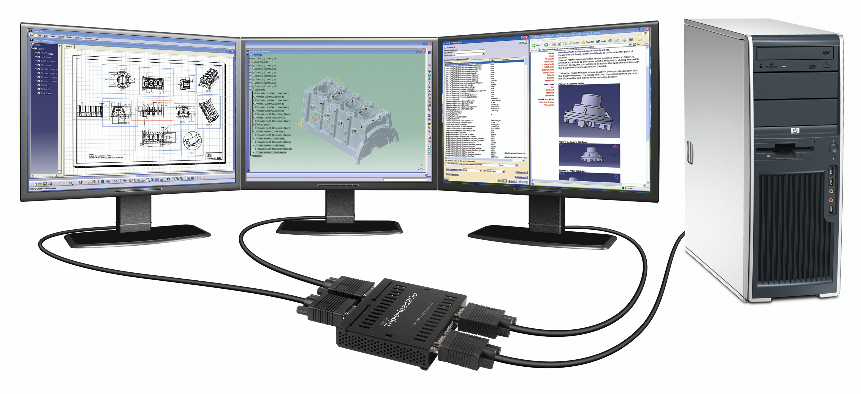 NEU: "Matrox TripleHead2Go" - Externe Box ermöglicht TripleHead(TM) für ...