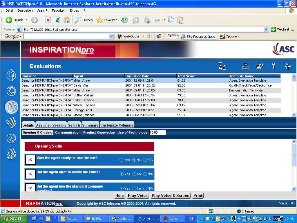 Neue Software zur Bewertung und Analyse der Kundenkommunikation, ASC ...